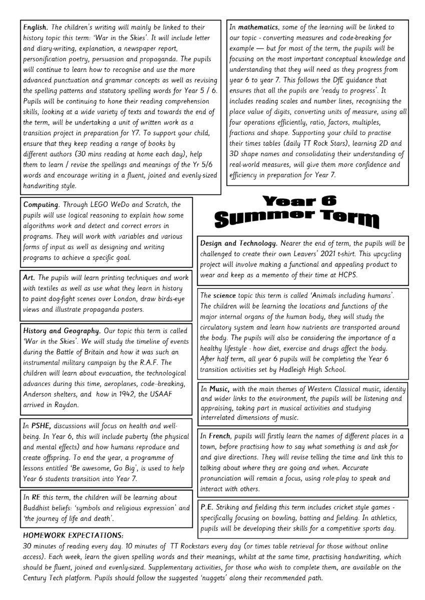 Year Groups | Hadleigh Community Primary School